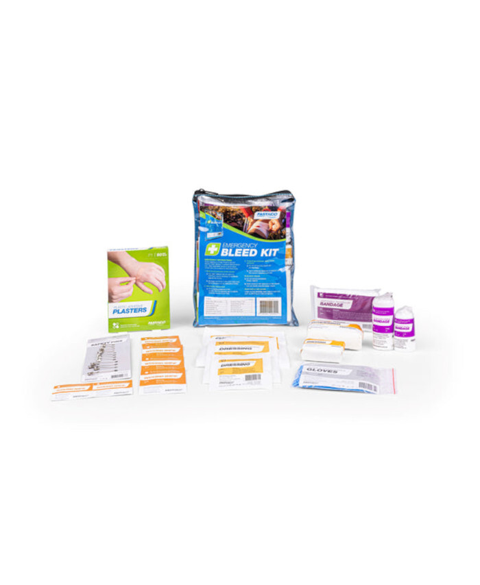 FIRST AID KIT, EMERGENCY BLEED KIT, VINYL POUCH - FastAid