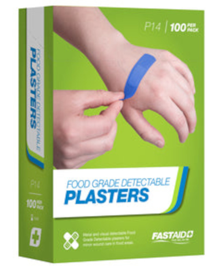 FOOD GRADE PLASTERS, METAL AND VISUAL DETECTABLE, PLASTIC, 72 X 19MM ...